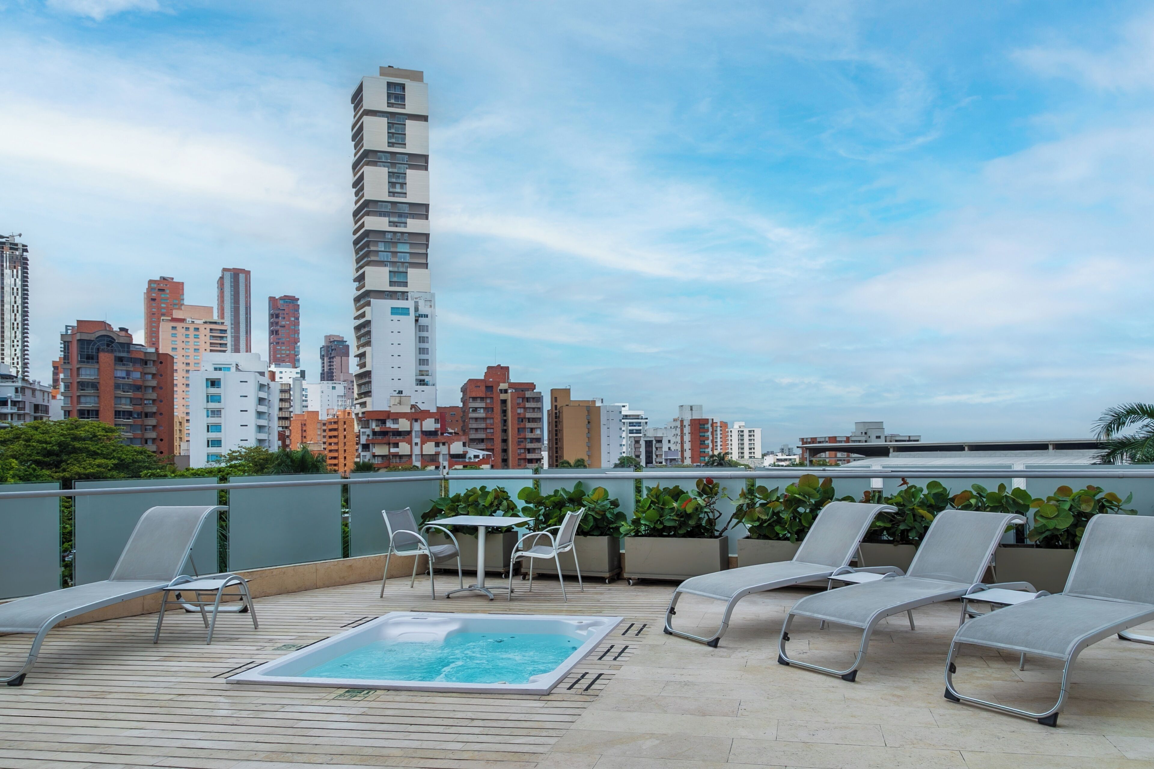 Terraço no piso superior