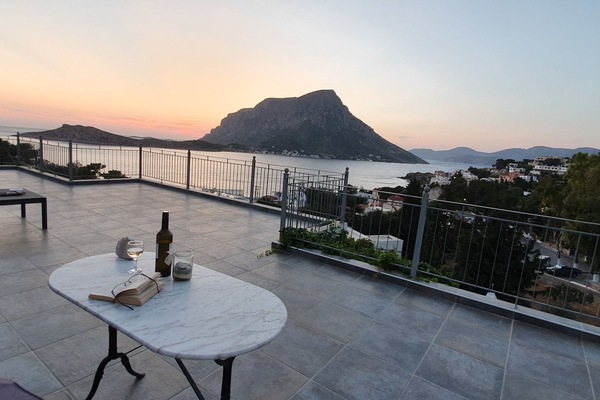 Apartamento Familiar, 2 quartos, vista para o mar | Terraço/pátio interior