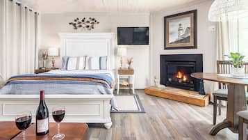 Studio Pet Friendly | Sala de estar | Televisor LED, lareira, Netflix, Hulu