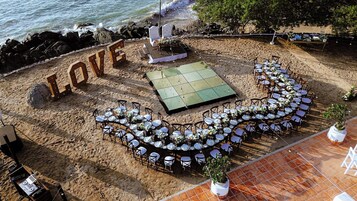 Área externa para casamento