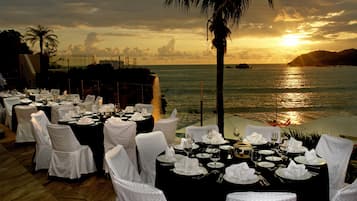 Espaço exterior para banquetes