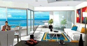 TV 40 polegadas com canais a cabo, dock para MP3