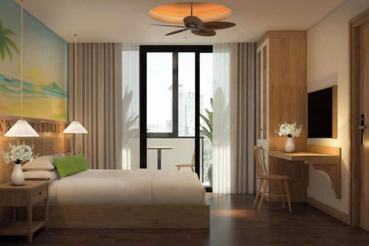 Minibar, com mobília individualizada, secretária