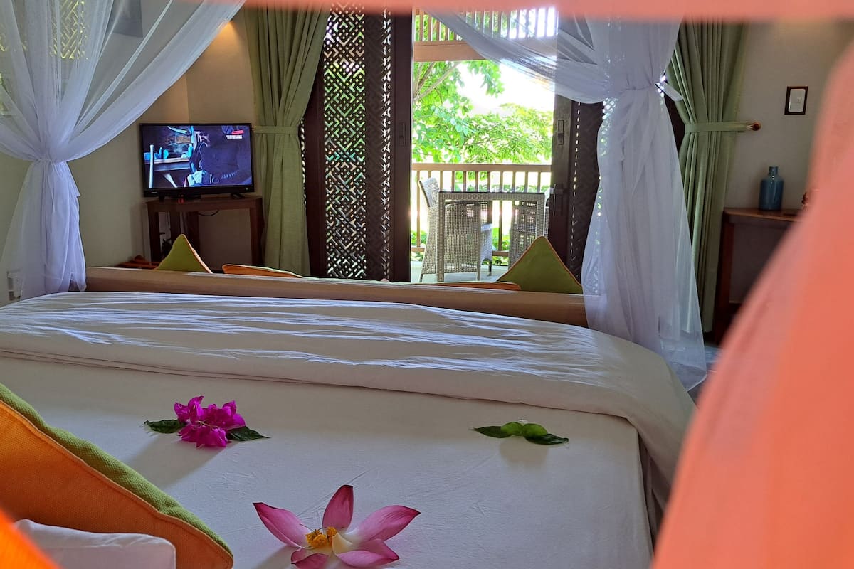 Quarto grand, 1 quarto | 1 quarto, frigobar, cofres nos quartos, escrivaninha