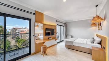 Quarto Familiar | Lençóis de algodão egípcio, roupa de alta qualidade, minibar
