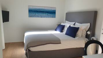 Quarto Duplo de Luxo | Roupa hipoalergénica, camas de colchão pillowtop