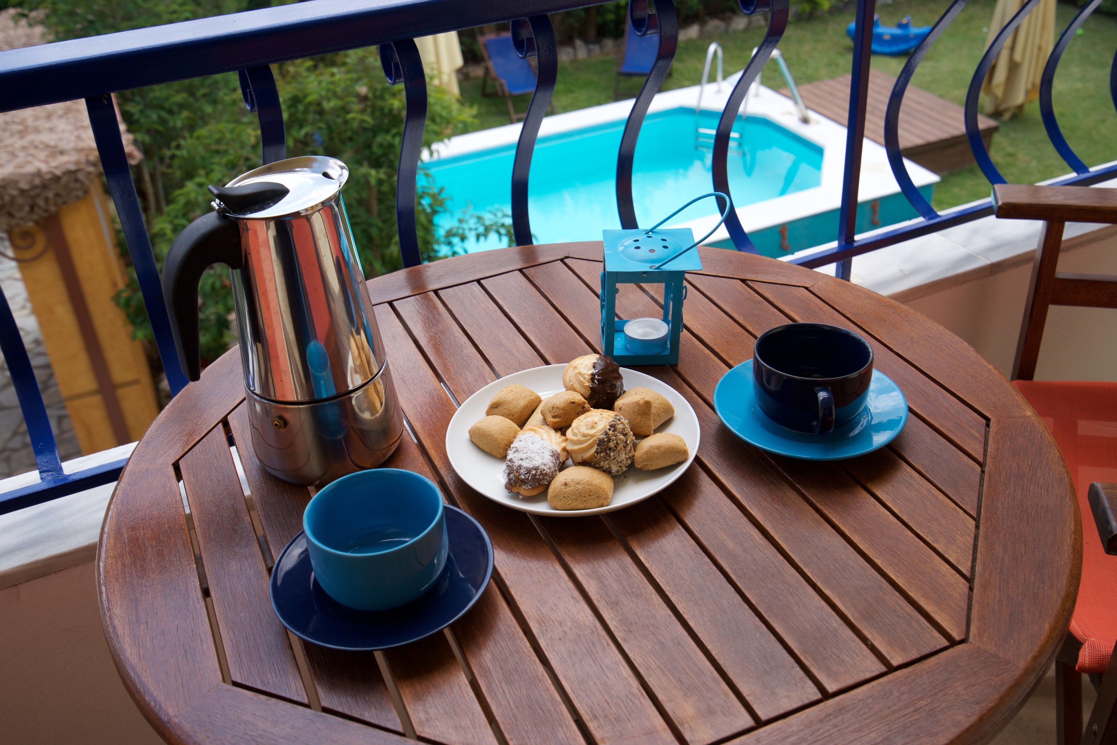 Apartamento família, 1 quarto, vista para a piscina | Vista da sacada