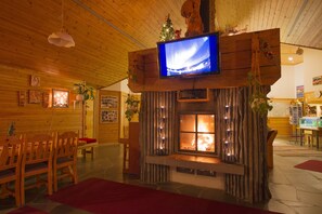 Área de estar no saguão