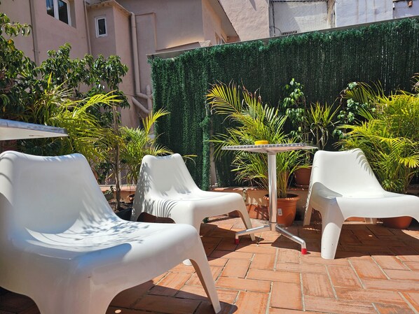 Terraço no piso superior