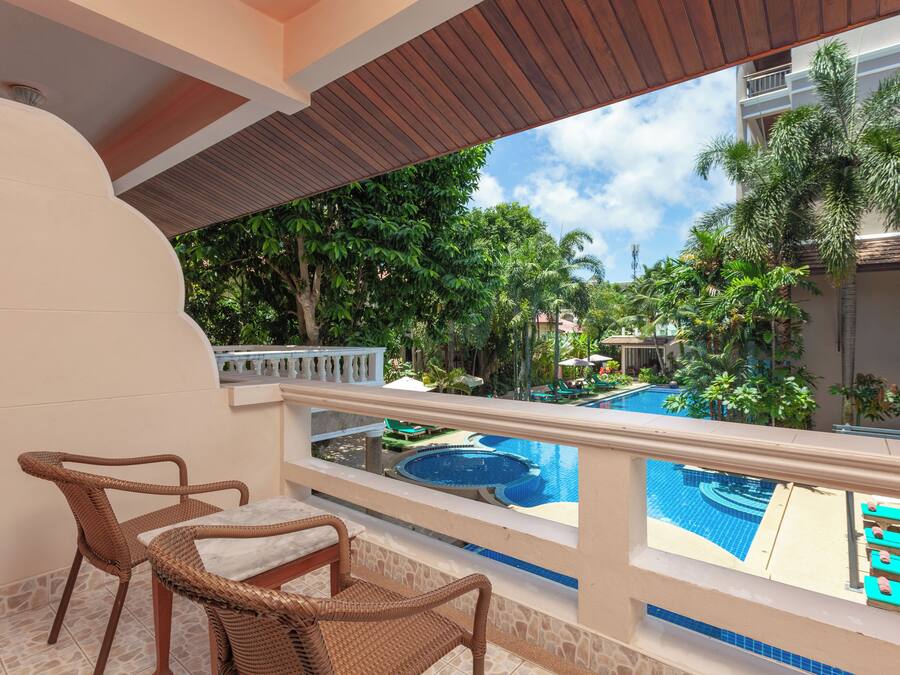 Quarto triplo luxo | Terraço/pátio