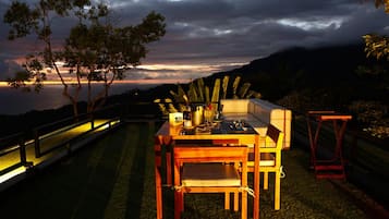 Café da manhã, almoço e jantar