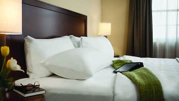 Roupas de cama premium, camas com colchões pillow-top