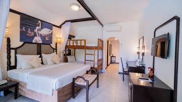 Quarto Familiar | 1 quarto, lençóis de algodão egípcio, roupa de alta qualidade, minibar