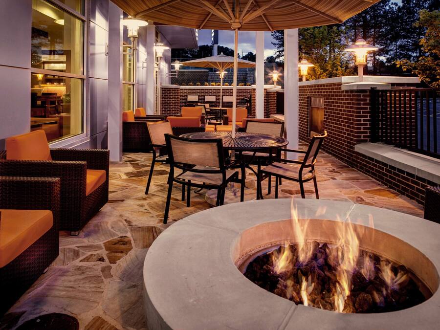 Espaço exterior para banquetes