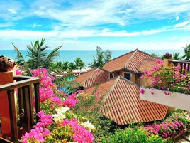 Bungalow, vista para o oceano | Terraço/pátio interior