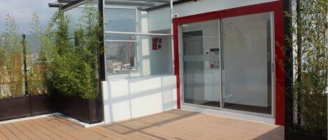 Entrada do alojamento