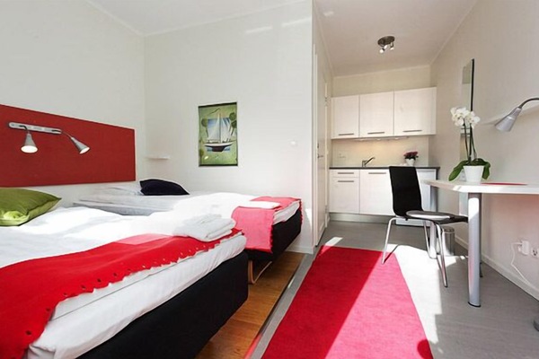 Estúdio, kitchenette, no rés do chão | Secretária, quartos insonorizados, ferro/tábua de engomar, Wi-fi grátis