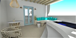 Studio Suite, Bathtub | Comodidades do quarto