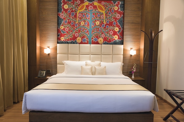 1 quarto, roupas de cama premium, frigobar, cofres nos quartos