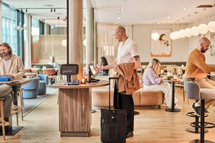 Quiosque de check-in/check-out