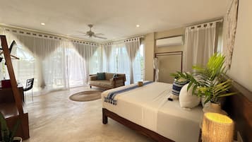 Suite Vista al mar | 2 quartos, roupas de cama premium, camas com colchões pillow-top
