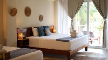 King Suite | 2 quartos, roupa de alta qualidade, camas de colchão pillowtop, minibar