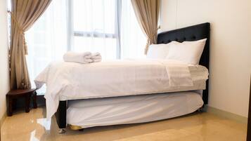 Quarto | 2 quartos, Wi-fi grátis, roupa de cama fornecida