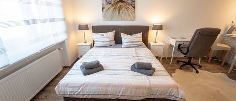 Apartamento Standard | 1 quarto, com mobília individualizada, cortinas/cortinados opacos