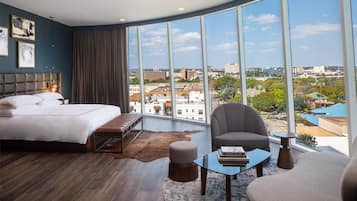 Suite-Estúdio, 1 cama king-size (Studio Suite with 1 King Bed) | 1 quarto, lençóis de algodão egípcio, roupa de alta qualidade