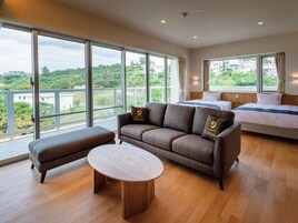 Apartamento Premier em Condomínio Fechado, várias camas, não fumadores (Suite) | Edredões de penas, Wi-fi grátis, roupa de cama fornecida 