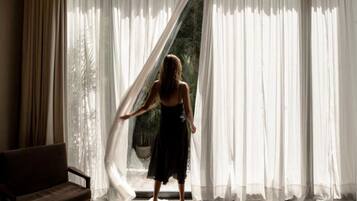 Villa Premium, 2 quartos, piscina privativa | 2 quartos, lençóis de algodão egípcio, roupa de alta qualidade