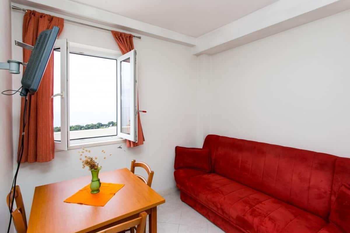 Apartamento (One Bedroom Apartment 3) | Sala de estar | TV