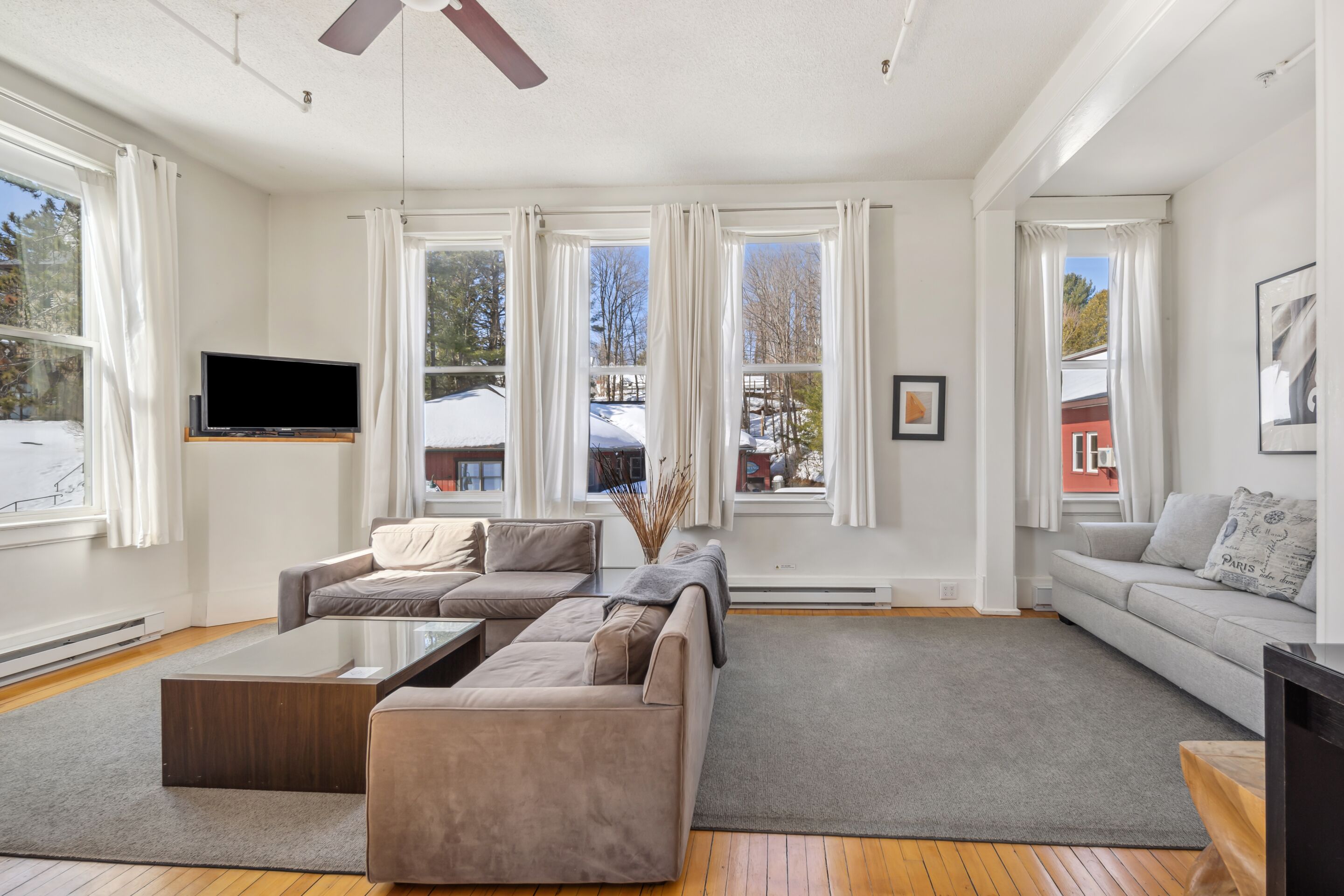 Vierbettzimmer-ensuite-apartment-parkblick-suite 02: Queen Partial L - Lake Placid, NY