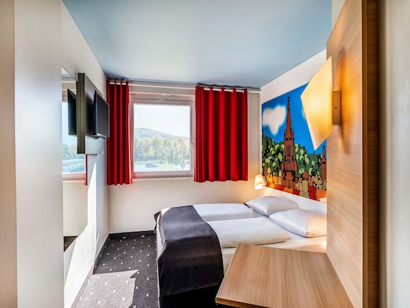 Quarto Duplo | Roupa hipoalergénica, secretária, quartos insonorizados, Wi-fi grátis