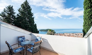 Apartamento (Two-Bedroom Apartment with Balcony an) | Terraço no piso superior