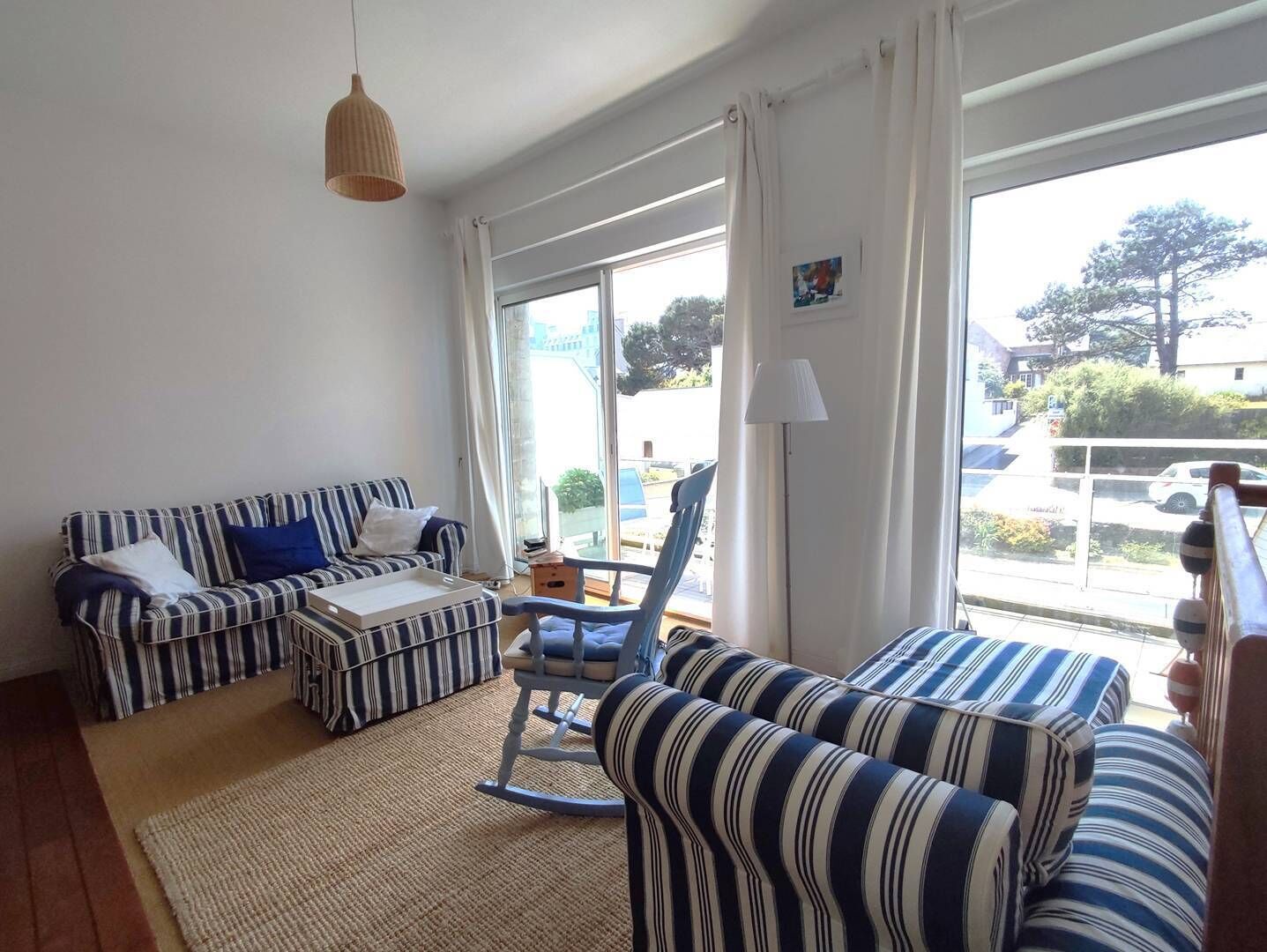 Beautiful Sea View Duplex In A Residence Facing The Coz Beach In Tregastel - Trégastel