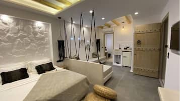 Quarto Quádruplo Deluxe | Lençóis de algodão egípcio, roupa de alta qualidade