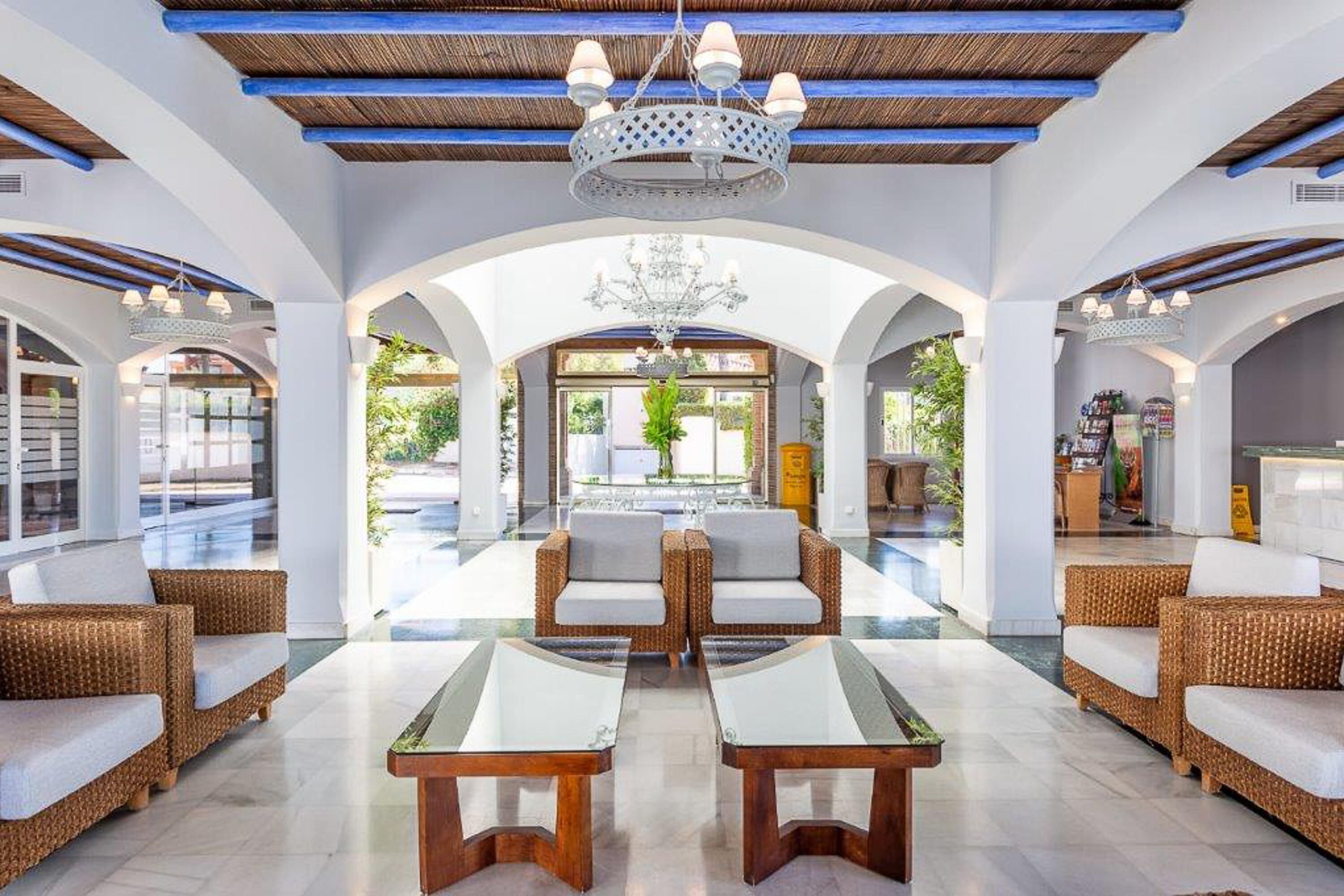 Área de estar no saguão