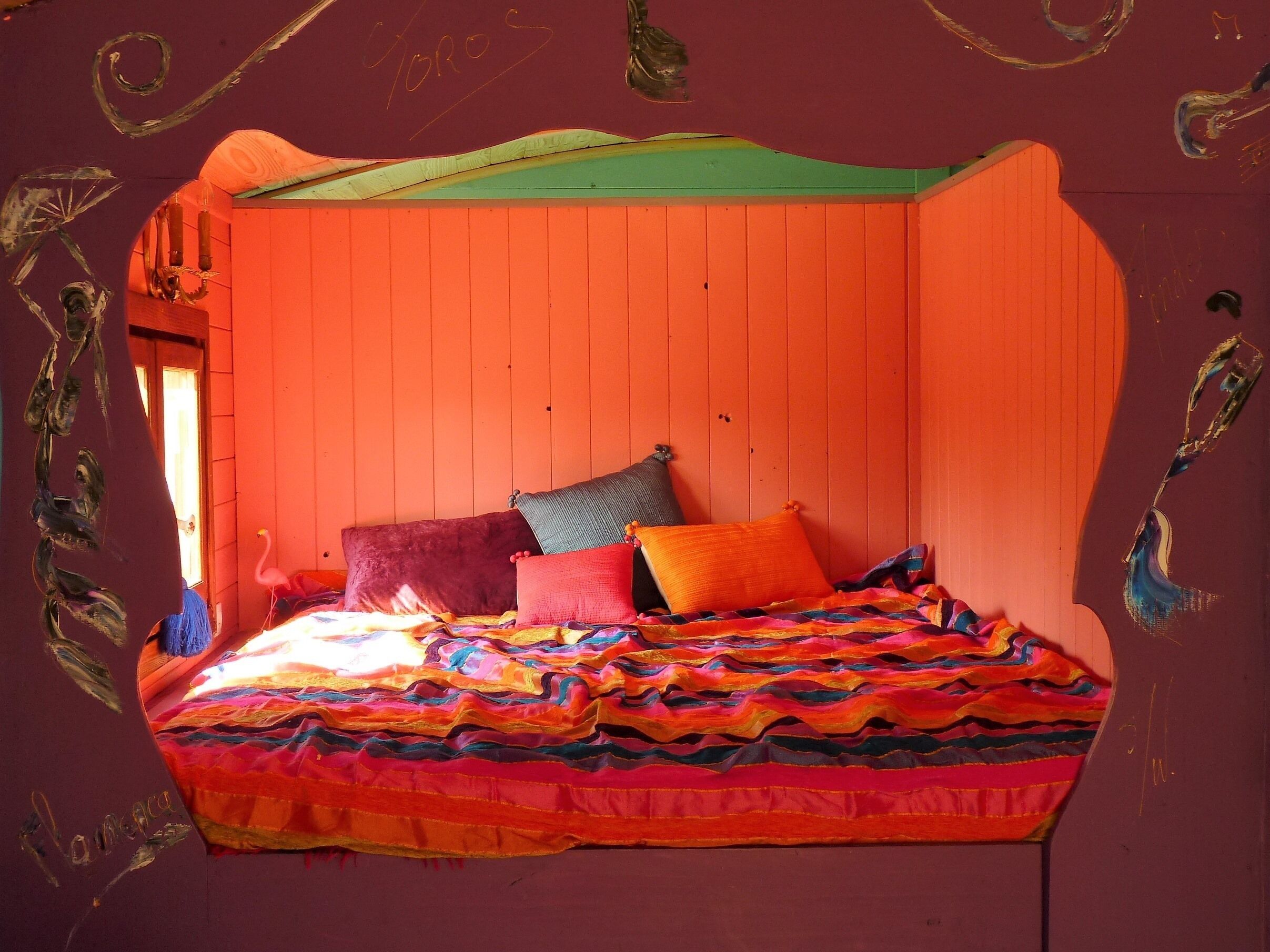 Roulotte Alpilles-roulotte-stanza Doccia-vista Parco - Avignone