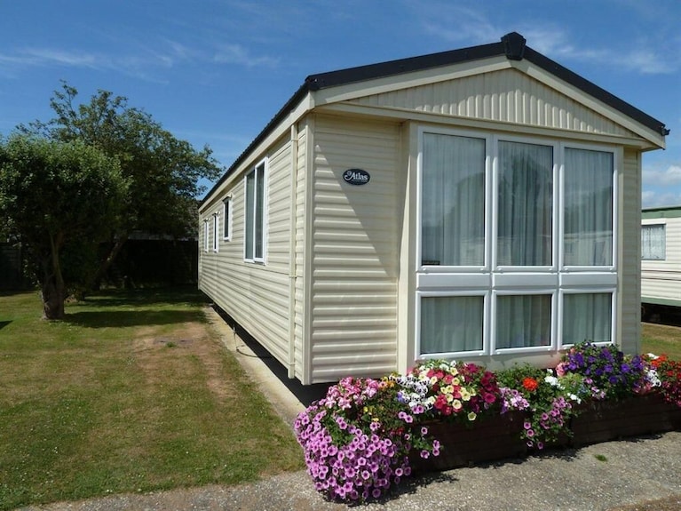 Roulotte-luxus-eigenes Badezimmer-dove - Chichester