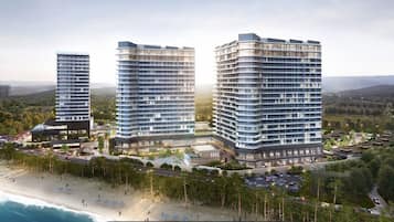 Roupa de alta qualidade, cofre no quarto, secretária