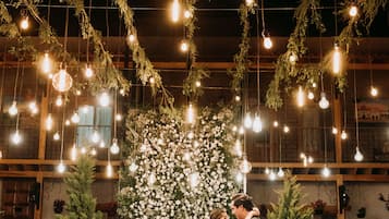 Área externa para casamento