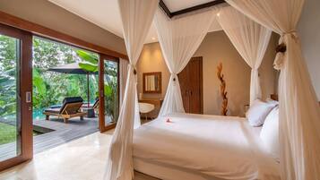 Villa, 4 quartos, fumadores, piscina privativa | 4 quartos, roupa de cama fornecida