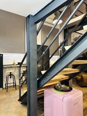 Apartment Loft, 4 pax | 1 quarto, com decoração personalizada, roupa de cama fornecida