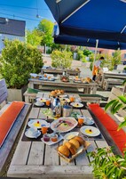 Área externa para banquete