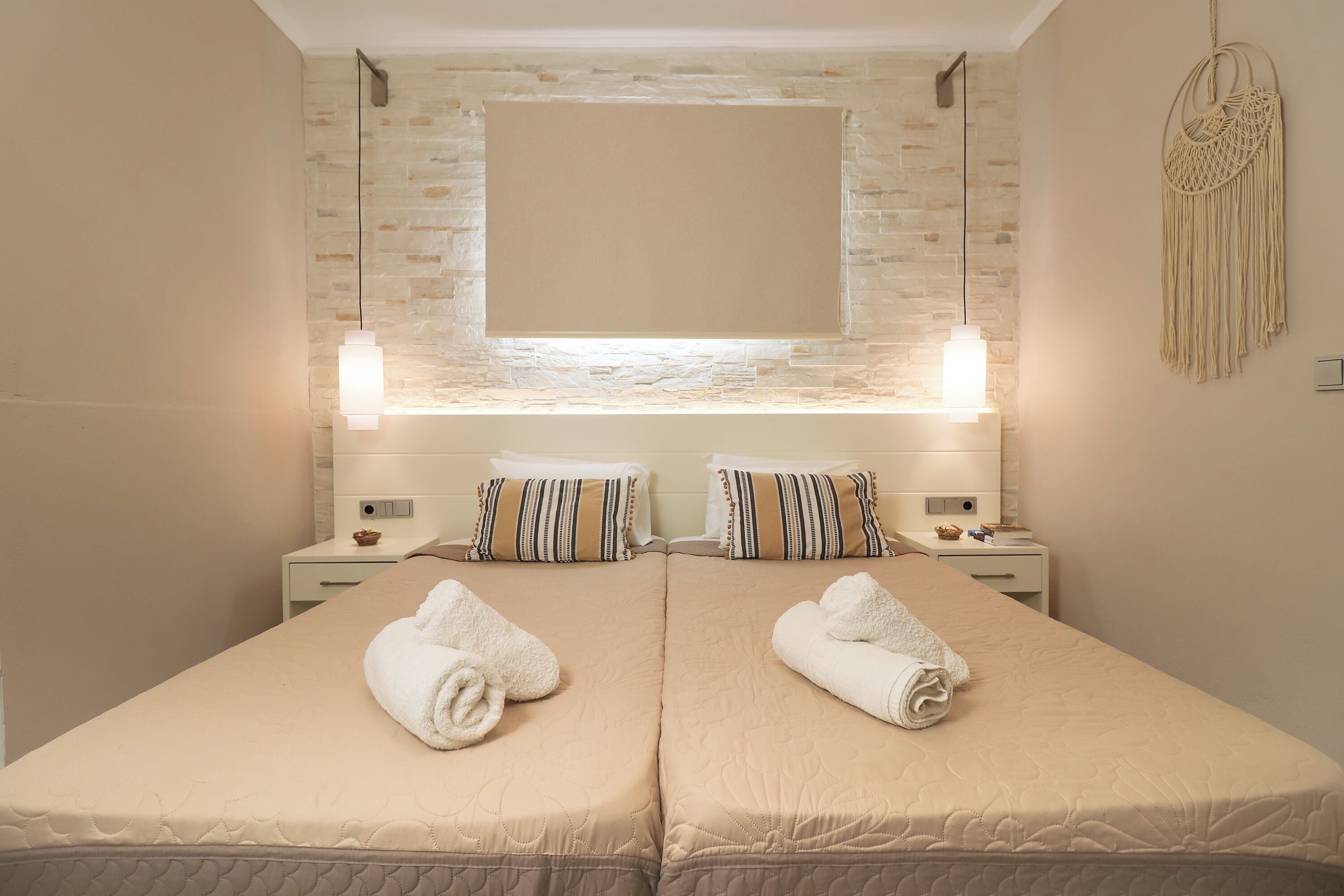 Apartamento Clássico, 2 camas individuais, vista para o jardim | Roupa de alta qualidade, Wi-fi grátis, roupa de cama fornecida 