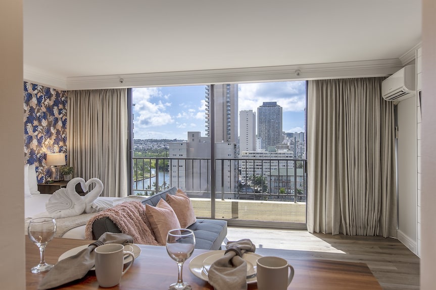 Partial Ocean King Studio With Kitchenette, Ac, And Free Wifi! - Honolulu