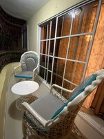 Apartamento, 3 quartos, varanda, vista para o jardim | Varanda