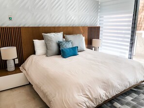 Apartamento, várias camas, vista para o jardim (OCC21- Oceana Amazing 3 bedrooms) | 3 quartos, cofres nos quartos, Wi-Fi de cortesia