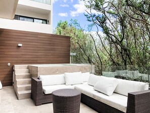 Apartamento, várias camas, vista para o jardim (OCC21- Oceana Amazing 3 bedrooms) | Terraço/pátio interior